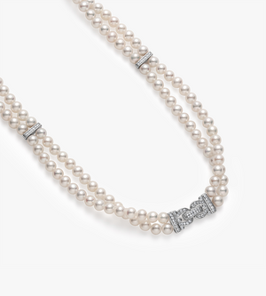 Gemini 5-5.5mm Aurora Pearl Necklace Sterling Silver
