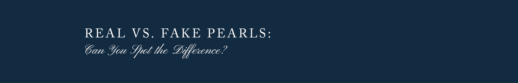 real vs fake pearls