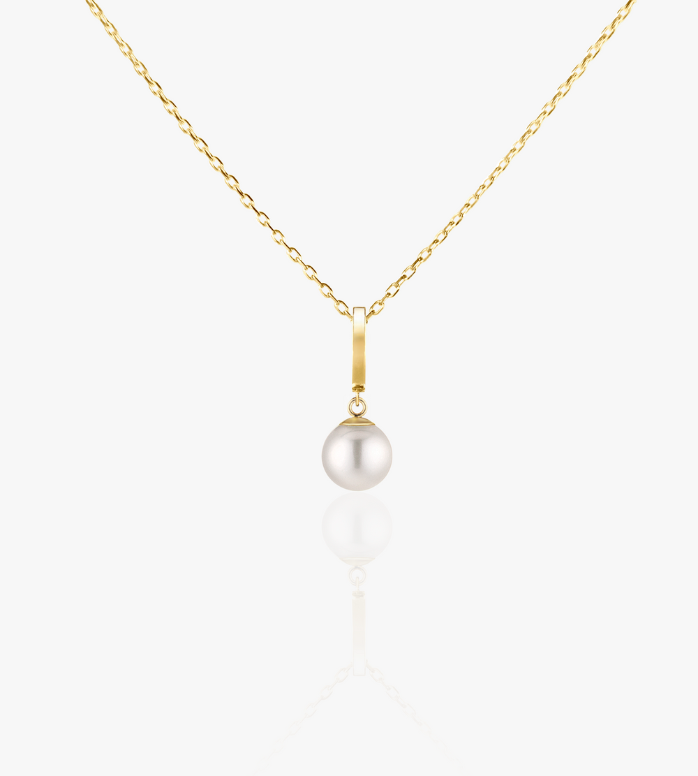 Elegant Pearl & 18K Gold Pendants – Timeless Jewelry by Gingiberi